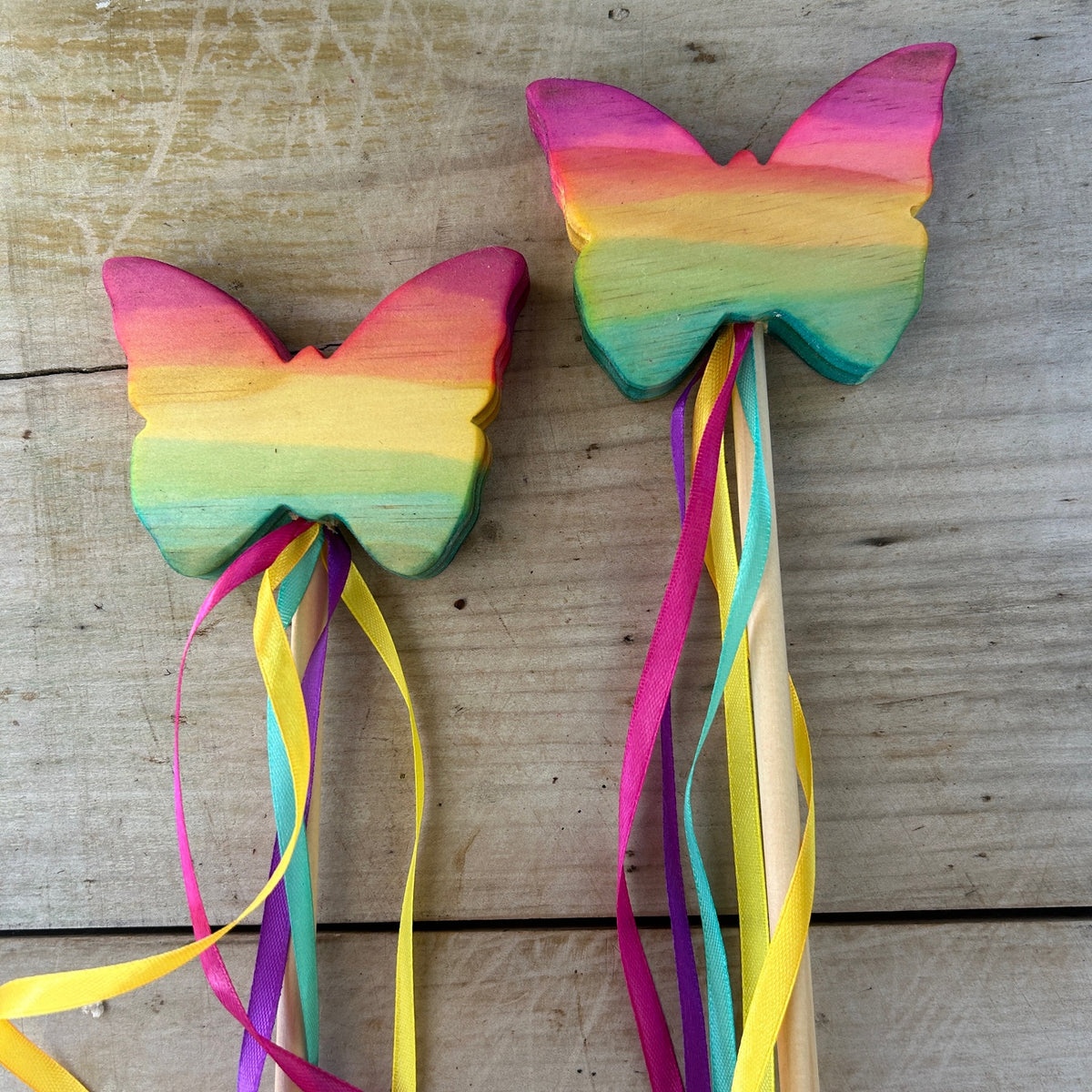 Rainbow Star or Butterfly Wands – indigo inspirations