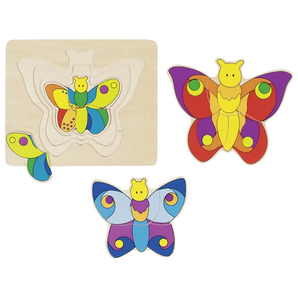 Butterfly Puzzle ~ 4 layer wooden puzzle – indigo inspirations