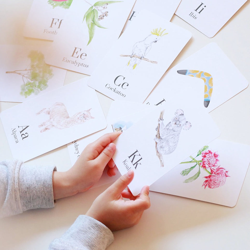 Australian Alphabet Cards – indigo inspirations