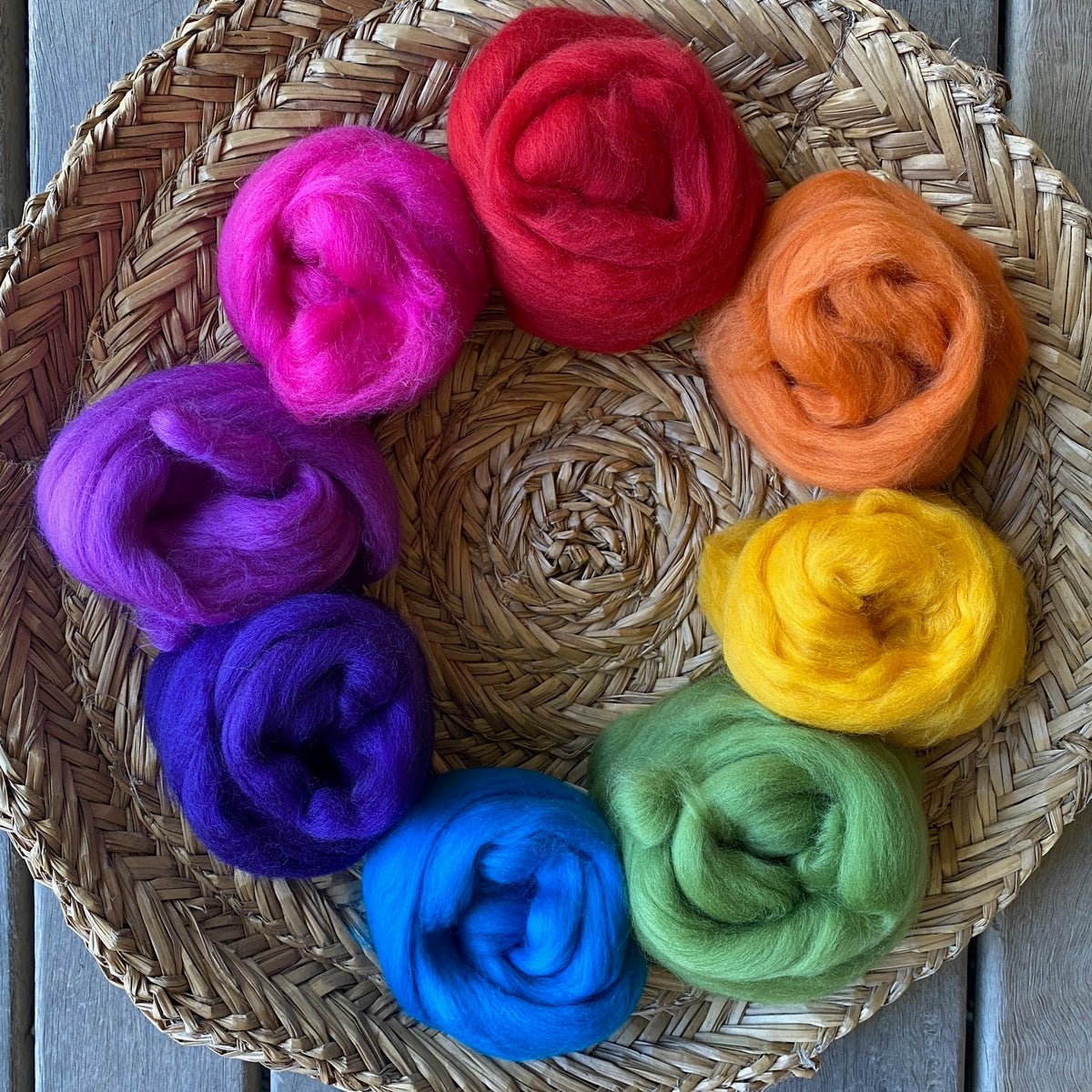 Bright Rainbow Felting Kit – indigo inspirations