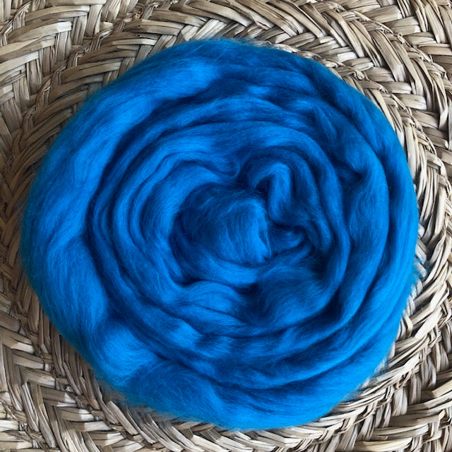 Cobalt fleece roving – indigo inspirations
